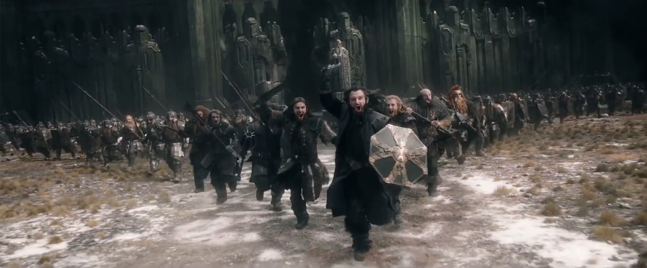The Hobbit: The Battle of The Five Armies- Thorin’s Charge! | Film ...
