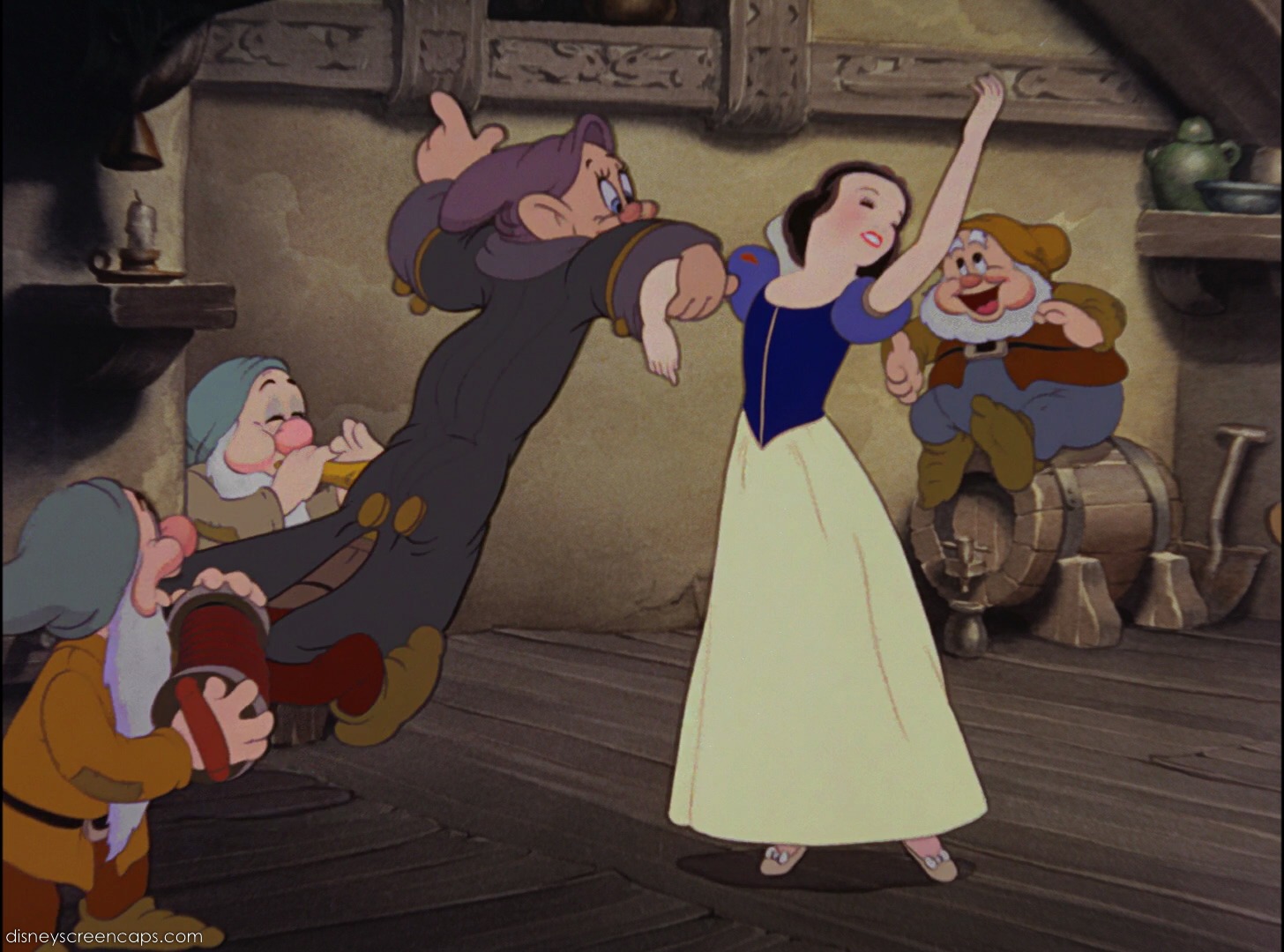 Snow White and the Seven Dwarfs “The Silly Song” (1937) | Film Music ...